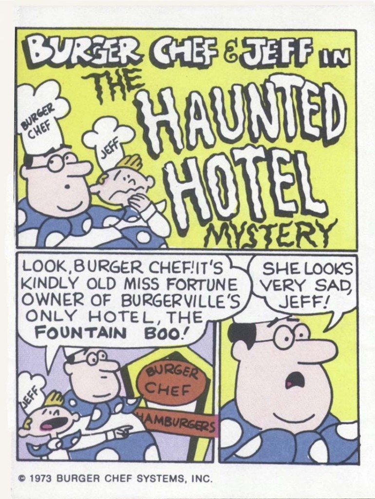 Burger Chef and Jeff: The Haunted Hotel Mystery | Art by Dick Chodkowski