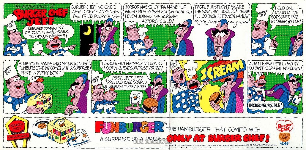 Burger Chef Comic Strips.