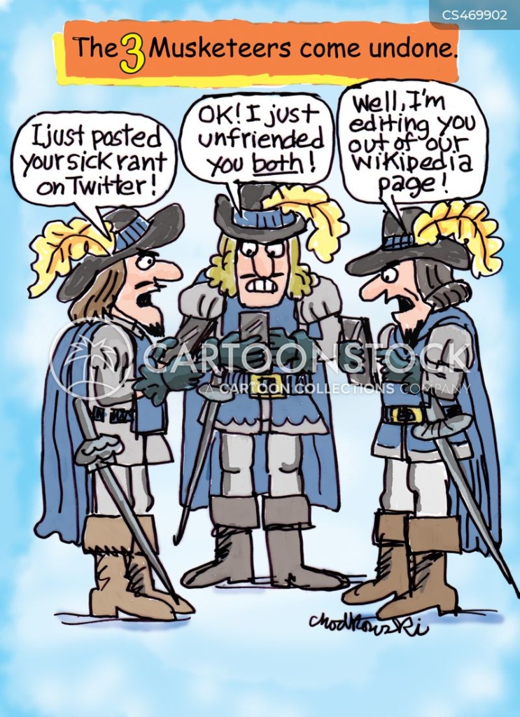Cartoons | Three Musketeers Torn Asunder | Dick Chodkowski